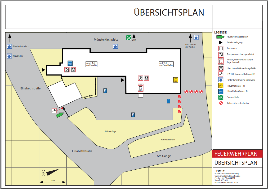 Feuerwehrpläne nach DIN14095 erstellen-Brandschutz Nolting